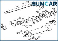 China 721C 721B Case Wheel Loader 1543303C1 Cylinder Repair Seal Kit Bucket Replacement Kits for sale