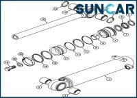 China Loader Seal Repair Kit 360982A1 Bucket Cylinder Replacement Kit For 521D 621D 621F CASE for sale