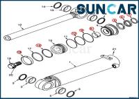 China 87434291 Bucket Cylinder Seal Kit Case Tilt Service Kit Fits Loader 621D 621G 521E Models Equipment for sale