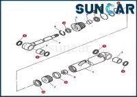 China 878000381 Excavator Inner Repair Gasket Kit PC05-7 PC07-2 Komatsu Boom Swing Sealing Kit for sale