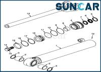 China Case Replacement Seal Kit 8605262 Lift Cylinder Kits Fits Loader 721E 721D 721F 721G for sale