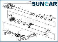 China Loader Seal Repair Kit 84281863 Fits 1021G 1021F Case Double Acting Lift Hydraulic Cylinder for sale