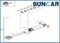 China 84281864 CASE Seal Replacement Kit For 1021G 1021F Loader Double Acting Lift Cylinder Repair Parts for sale