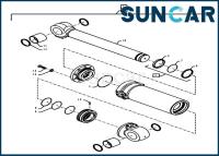 China 84282953 Tilt Cylinder Seal Kit Wheel Loaders 921G 1021G 1021F Model Case Service Kit for sale