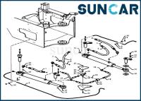 China Steering Hydraulic Cylinder Repair Seal Kit Fits 84404910 Loader 1021G 1021F Case for sale
