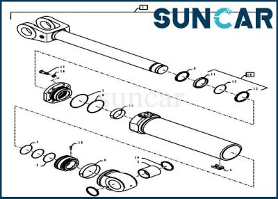 China Loader Service Kit 47773169 Lift Cylinder Seal Repair Kit For Model 921G 1021G 1121F 1121G Case for sale