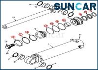 China 87434291 Bucket Seal Kit CASE Tilt Cylinder Sealing Kit Fits 521D 521F 621D 621G Wheel Loader for sale