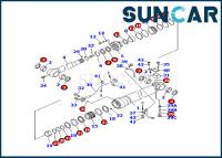 China Overseas Version 707-99-58070 Arm Cylinder Service Kit For Komatsu Excavator PC220-7 PC220-7 for sale