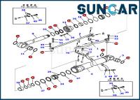 China Seal Kit Service Kit 721-98-00660 Boom Hydraulic Cylinder For Komatsu PC200LC-8M0 PC210-10M0 for sale