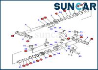 China 707-99-47790 7079947790 Boom Service Kit Overseas Version PC220-7 PC200LC-7 Komatsu Cylinder Seal Kit for sale
