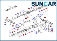 China Arm Seal Kit Service Kit 707-99-50500 For Komatsu Excavator PC200-8 PC210LC-8K Hydraulic Cylinder for sale