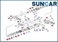 China PC200LC-8 PC220-8 7079947130 Excavator Sealing Kit 707-99-47130 Komatsu Bucket Cylinder Seal Repair Kit for sale