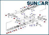 China 707-99-38750 7079938750 Bucket Repair Seal Kit PC200-8 Komatsu Excavator Cylinder Sealing Kit for sale