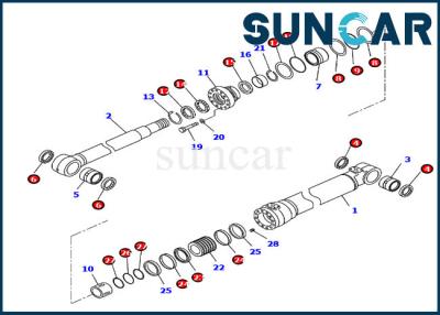 China 707-99-47050 7079947050 Boom Seal Kit Hydraulic Cylinder Repair Kit For PC210-10 PC210LC-11 Komatsu for sale