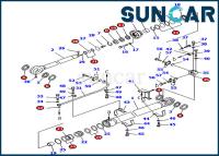 China Hydraulic Seal Kit 707-99-76260 PC2000-8 Komatsu Bucket Cylinder Replacement Kit 7079976260 for sale