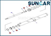 China 707-98-12590 7079812590 Slide CAB Cylinder Seal Kit For Komatsu PC120SC-6 PC200SC-7-M1 for sale