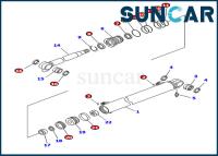 China Excavator Seal Kit 707-98-14780 PC20MR-2 PC26MR-3 Komatsu Boom Service Kit Hydraulic Cylinder 7079814780 for sale
