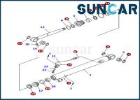 China 707-98-04670 Bucket Cylinder Seal Repair Kit 7079804670 Komatsu PC20MR-2 PC20MR-2-A Sealing Kit for sale