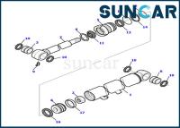China Bucket Cylinder Seal Kit 878000518 PC20R-8 Wear Resistance Komatsu Replacement Sealing Kits for sale