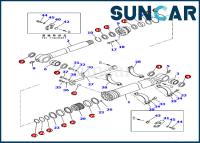 China 707-99-47131 7079947131 Bucket Service Kit PC210LC-10 PC228USLC-10 Komatsu Cylinder Repair Kit for sale