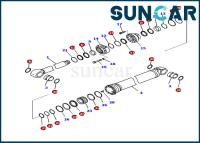 China 721-98-02460 Boom Service Kit Hydraulic Cylinder Fits For PC210LCI-11 Komatsu Heavy Equipment for sale