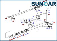 China 721-98-02310 Boom Seal Repair Kit ISO9001 PC210LCI-11 PC238USLC-11 Komatsu Cylinder Kits for sale