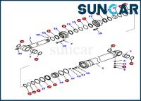 China PC210LCI-11 D375AI-8E0 721-98-02330 Komatsu Arm Cylinder Seal Kit Hydraulic Service Kit Parts for sale