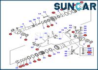 China PC220LC-6 Komatsu Seal Repair Kit 707-99-58300 7079958300 Fits 100MM Rod 140MM Bore Arm Cylinder for sale
