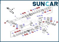 China PC220-8 PC220LC-8 Komatsu Service Kit 707-98-47730 Hydraulic Boom Cylinder Oil Seal Repair Kits for sale