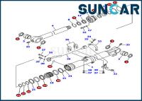 China Bucket Seal Kit For 707-99-59020 7079959020 PC220-8 PC240NLC-8K Komatsu Cylinder Service Kits for sale