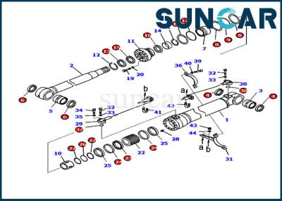 China 707-99-48731 Komatsu Sealing Kit PC220LC-8M0 PC220-8M0 Hydraulic Cylinder Replacement Kit for sale