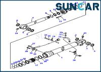 China 707-98-47670 Seal Repair Kit Fits PC220LC-6LE PC250LC-6LE Komatsu Hydraulic Cylinder Bucket for sale