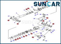 China Komatsu 707-99-58390 Blade Cylinder Sealing Kit Fits PC228US-3 PC228USLC-3 Overseas Version Excavator for sale