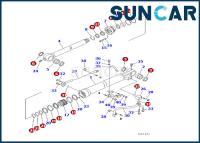 China 707-98-45260 Bucket Cylinder Seal Kit 7079845260 Repair Seal Kit Fits PC228UU-1 Komatsu for sale