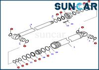 China Komatsu 721-98-02320 Boom Cylinder Replacement Service Kit For PC228USLC-11 PC228USLC-11 for sale