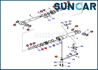 China Komatsu Seal Kit 707-99-46470 Boom  Hydraulic Cylinder Repair Kit For PC228US-8 PC228USLC-8 Excavator for sale
