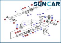 China Komatsu 707-98-47740 Boom Cylinder Repair Seal Kit 7079847740 PC228USLC-3E0 PC228US-3E0 Service Kit for sale