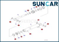 China 707-98-14990  Komatsu Arm Cylinder  Repair Seal Kit Fits PC22MR-3 PCPC26MR-3 PC20MR-3 for sale