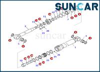 China 707-99-50580 7079950580 Boom Cylinder Repair Kit Komatsu Fits PC240LC-10 PC240LL-10 PC240NLC-11 for sale