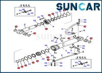 China Komatsu 721-98-04330 Boom Sealing Kit For 7219804330 PC290LCI-11 Repair Kit Hydraulic Cylinder for sale