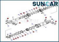 China 721-98-04350 Bucket Cylinder Seal Kit Wear Resistance PC290LCI-11 Komatsu Replacement Service Kit for sale