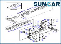 China 707-99-59650 Log Loader Boom Repair Seal Kit Hydraulic Cylinder For PC220LL-8 PC290LL-11 Komatsu for sale