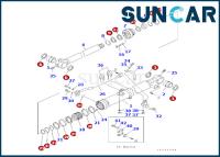 China 707-99-59120 Komatsu For PC240LC-8K PC240NLC-8K Bucket Cylinder Seal Kit Komatsu for sale