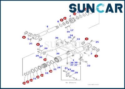 China Bucket Cylinder Repair Kit Komatsu Fits 707-99-47890 707-99-47890 For PC240LC-8K PC240NLC-8K for sale