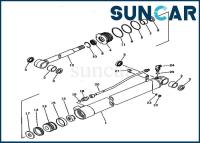 China PC30-1 PC30-3 Arm Seal Kit For 20S-63-66101 Hydraulic Cylinder Komatsu Excavator Repair Kits for sale