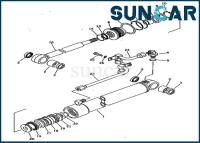 China Swing Seal Kit Service Kit Fits 20S-63-86102 20S6386102 PC20-3 PC30-1 Komatsu Cylinder Assy for sale