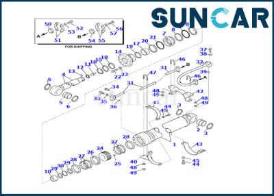 China Komatsu 7079976160 Arm Cylinder Repair Seal Kit 707-99-76160 For PC220LL-8 PC240LL-10 PC290LL-11 for sale
