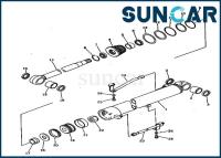 China Repair Seal Kit Hydraulic Cylinder 20S-63-56500 Komatsu PC30-5 Excavator Boom Service Kit for sale