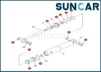 China Boom Swing Cylinder Seal Kit 707-98-23130 7079823130 Fits PC25R-8 PC27MR-1 PC27MRX-1 for sale