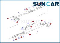 China Bucket Cylinder Seal Kit 707-98-13990 7079813990 Komatsu Fits PC27MR-3 PC27MR-2  PC26MR-3 for sale